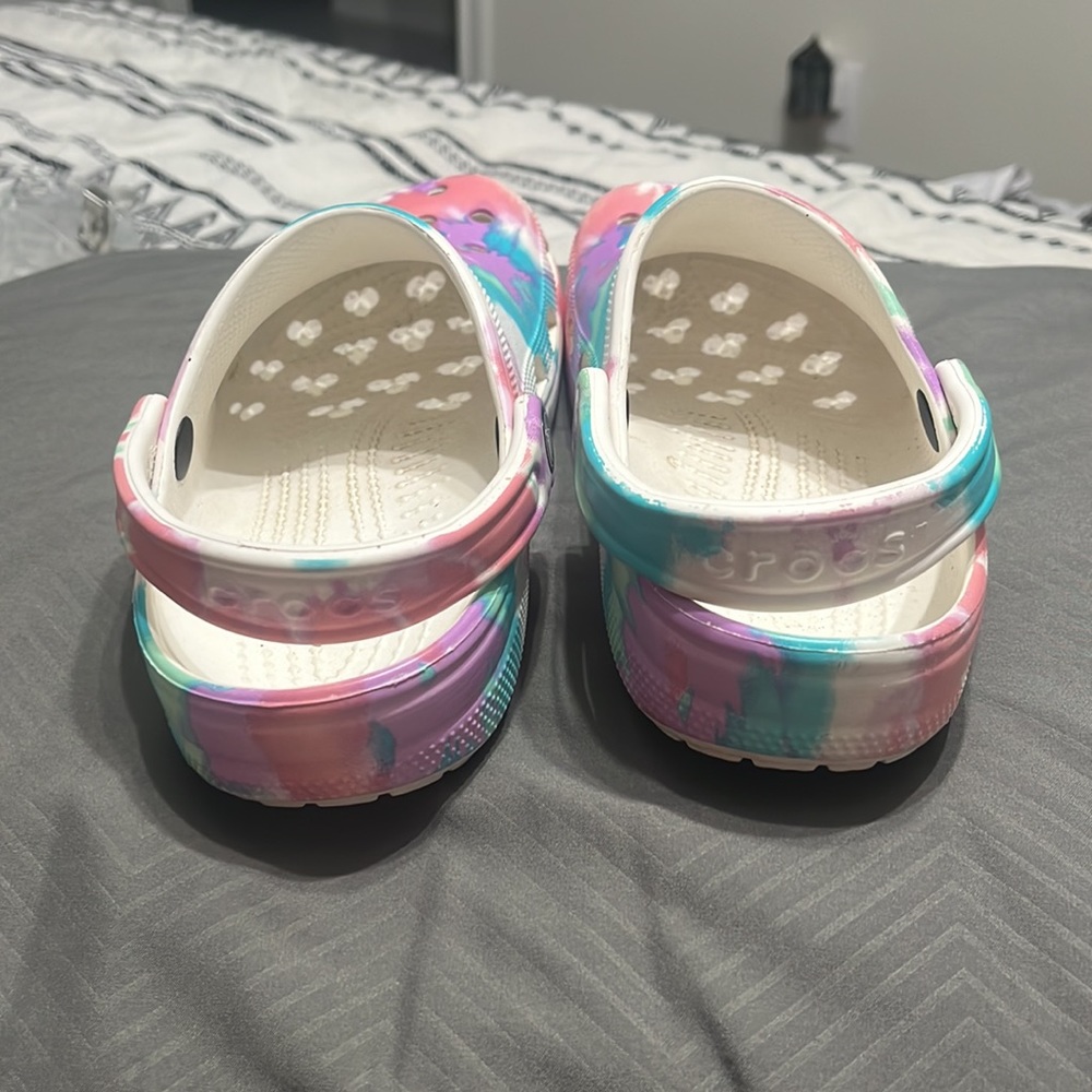 Pastel Color Tie Dyed Crocs - Gem